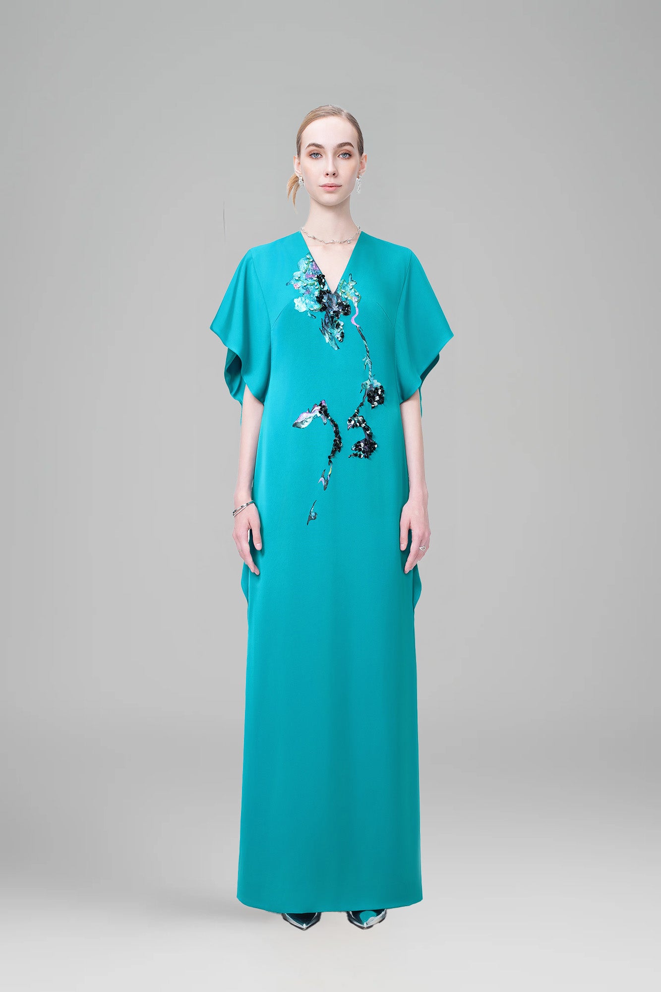 TINY INK • Poppy of Himalayan Dress in Blue