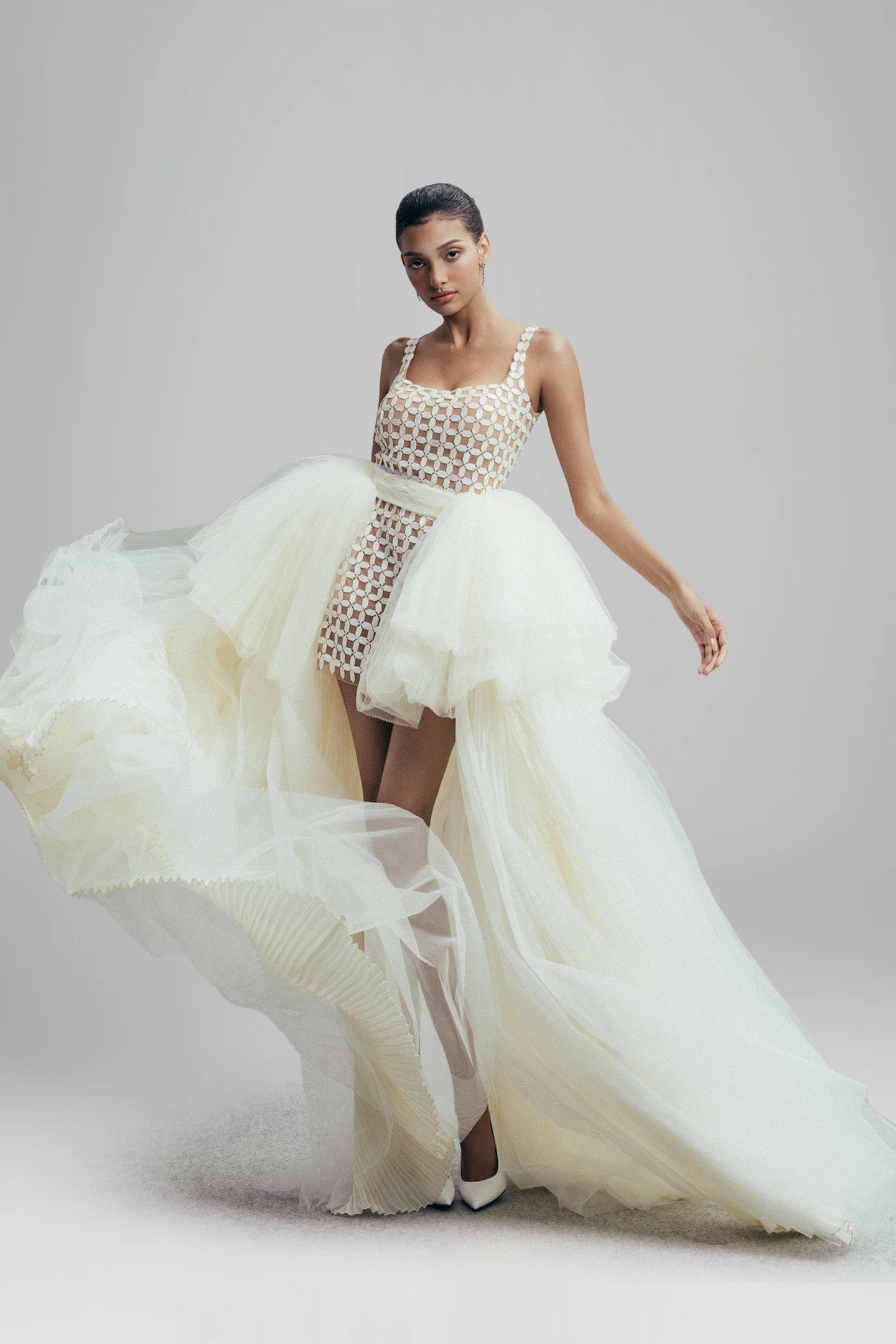 LINH DOAN • Breath Of Wings Tulle Overskirt