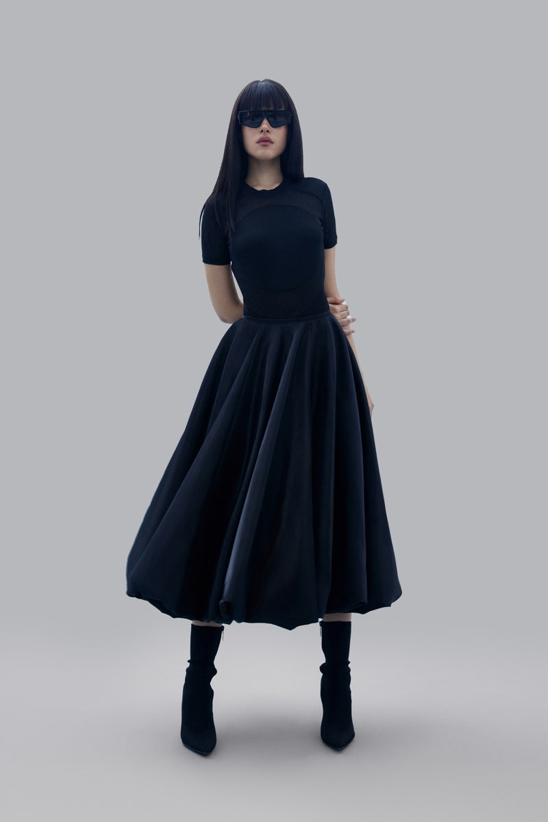 Shop Black Cuddly Bodysuit at The Viet Concept | Women's Dresses